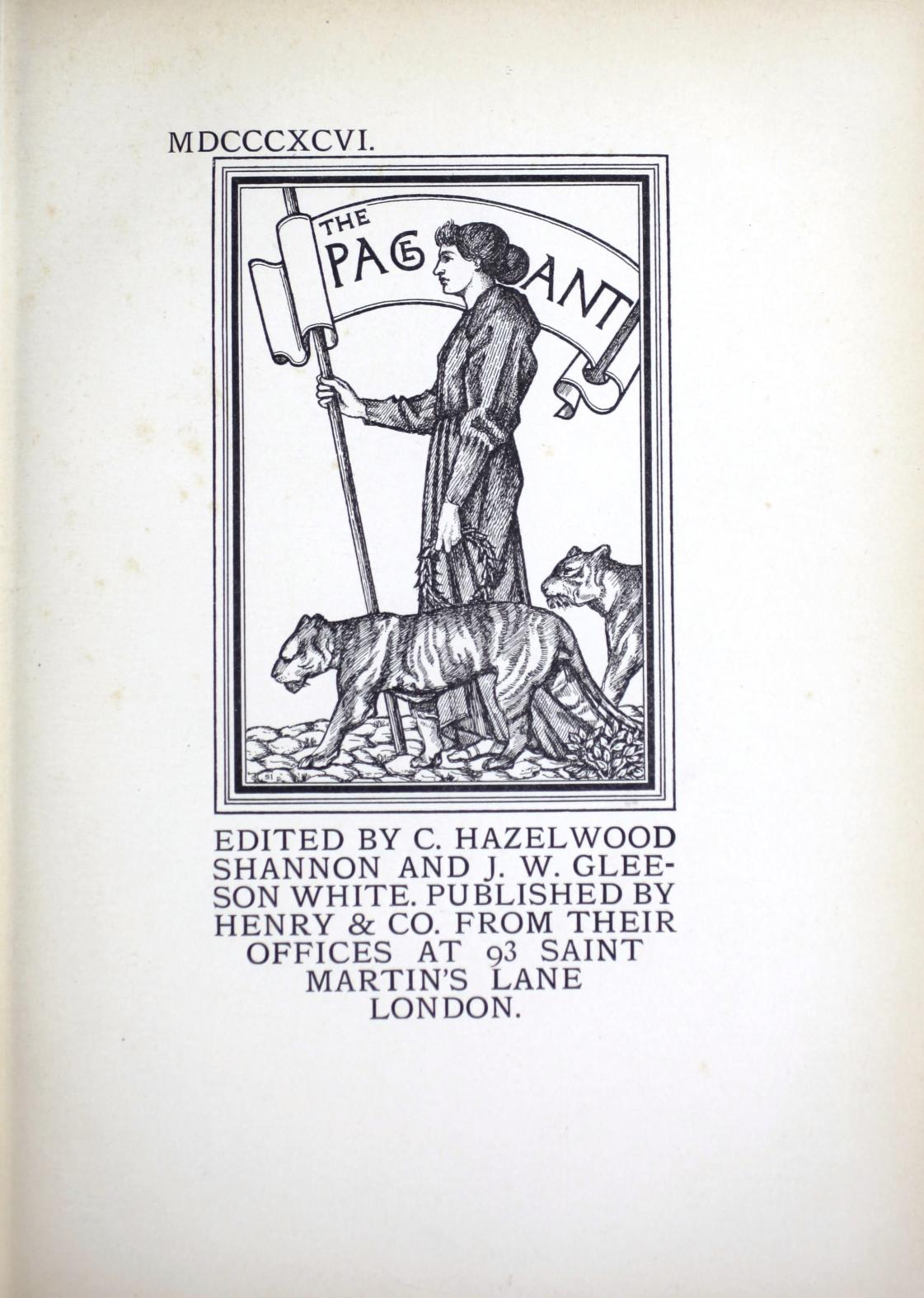 1890s Little Magazines: Art for Art’s Sake in Print – Toronto ...